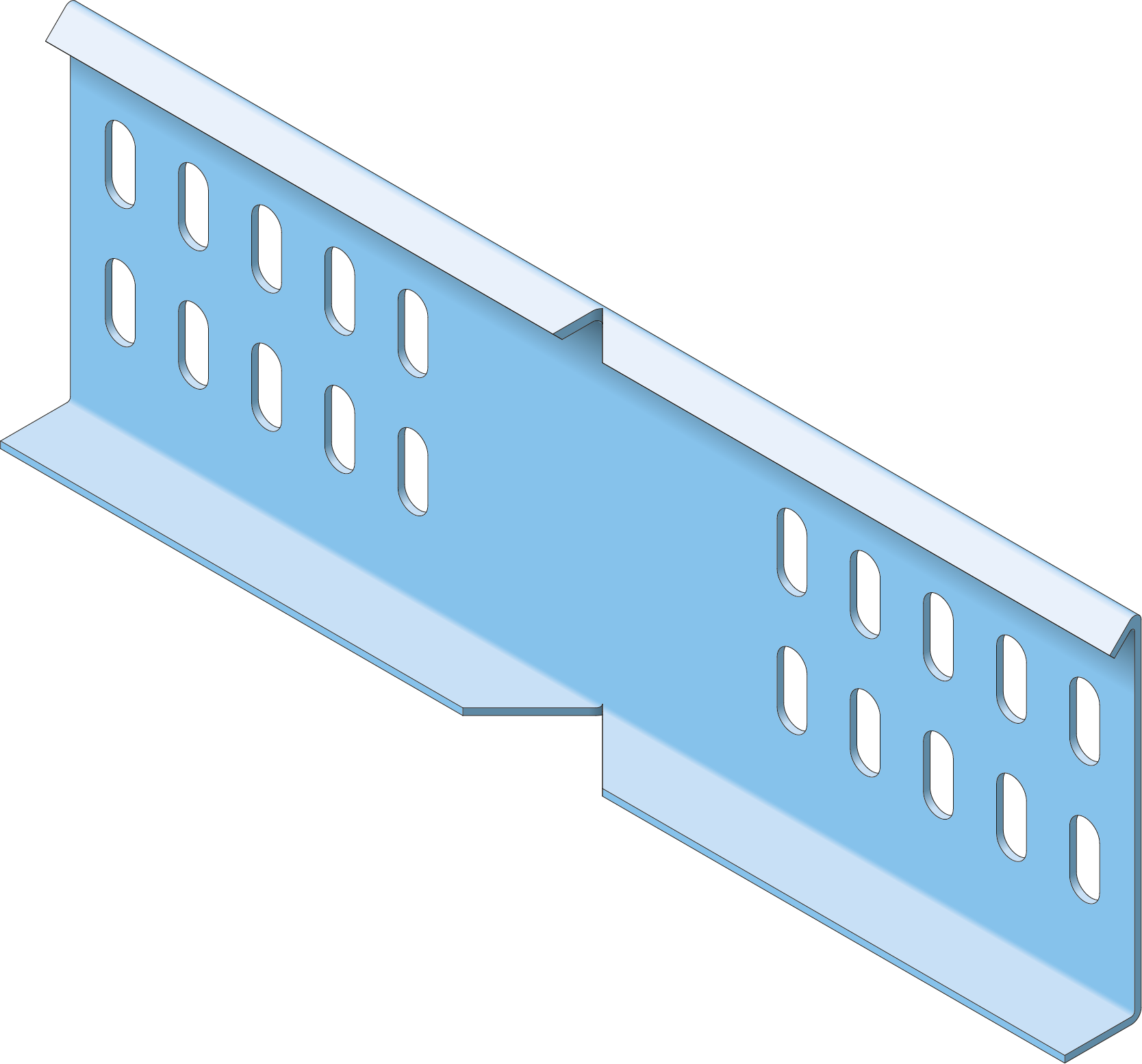 Horizontal Coupler Plate Cable Tray ECT100 100 RVS304 | Stainless Steel ...