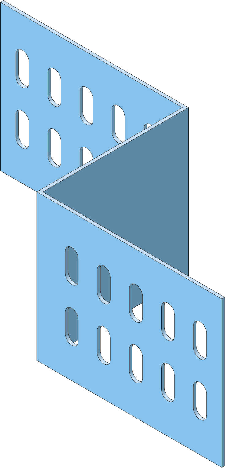 Lefthand Reducer Cable Tray ECT100 100x50 RVS316 | Stainless Steel 316 ...