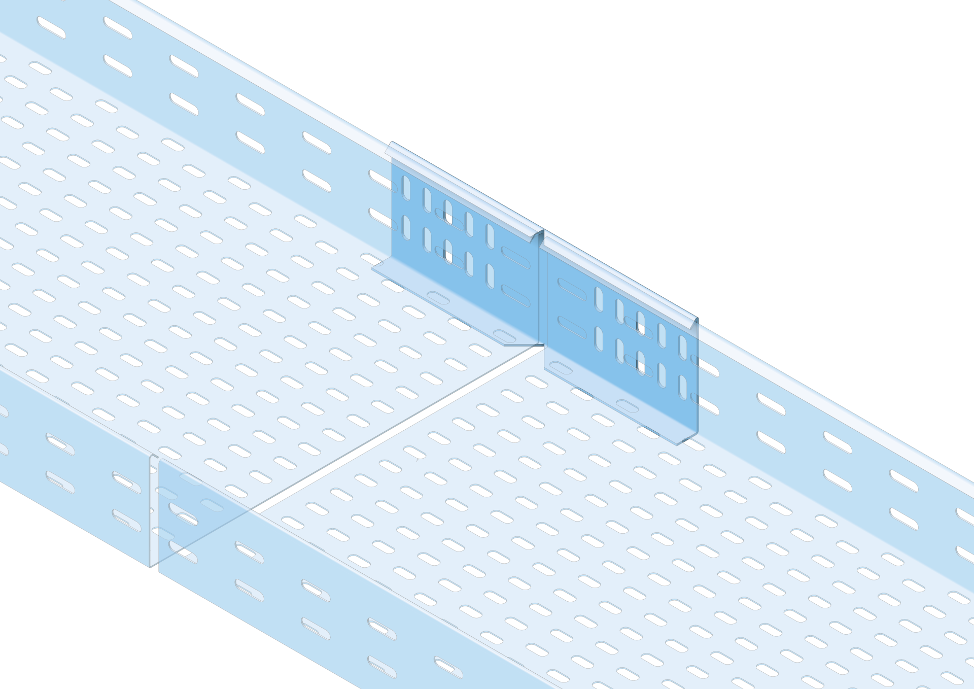 Horizontal Coupler Plate Cable Tray ECT100 100 RVS304 | Stainless Steel ...