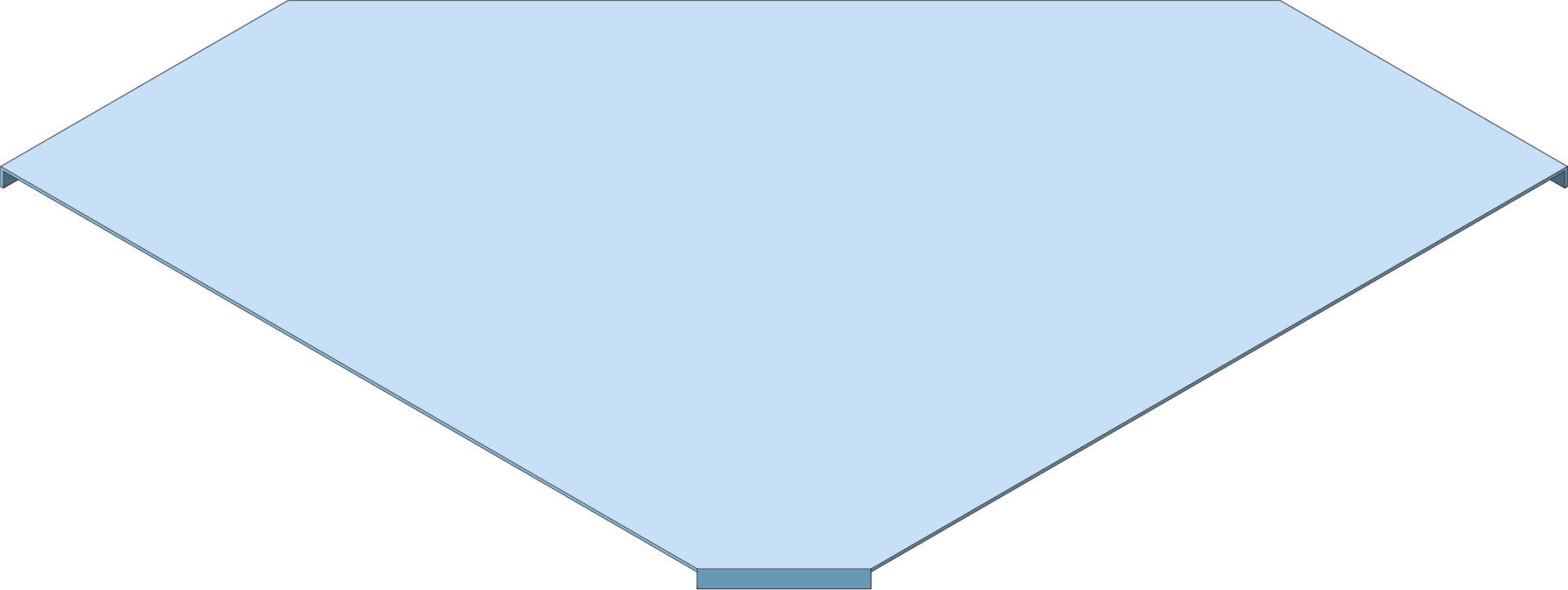 Cover Bend 90° Cable Tray ECT 300 RVS304 | 90° | Stainless Steel 304 ...