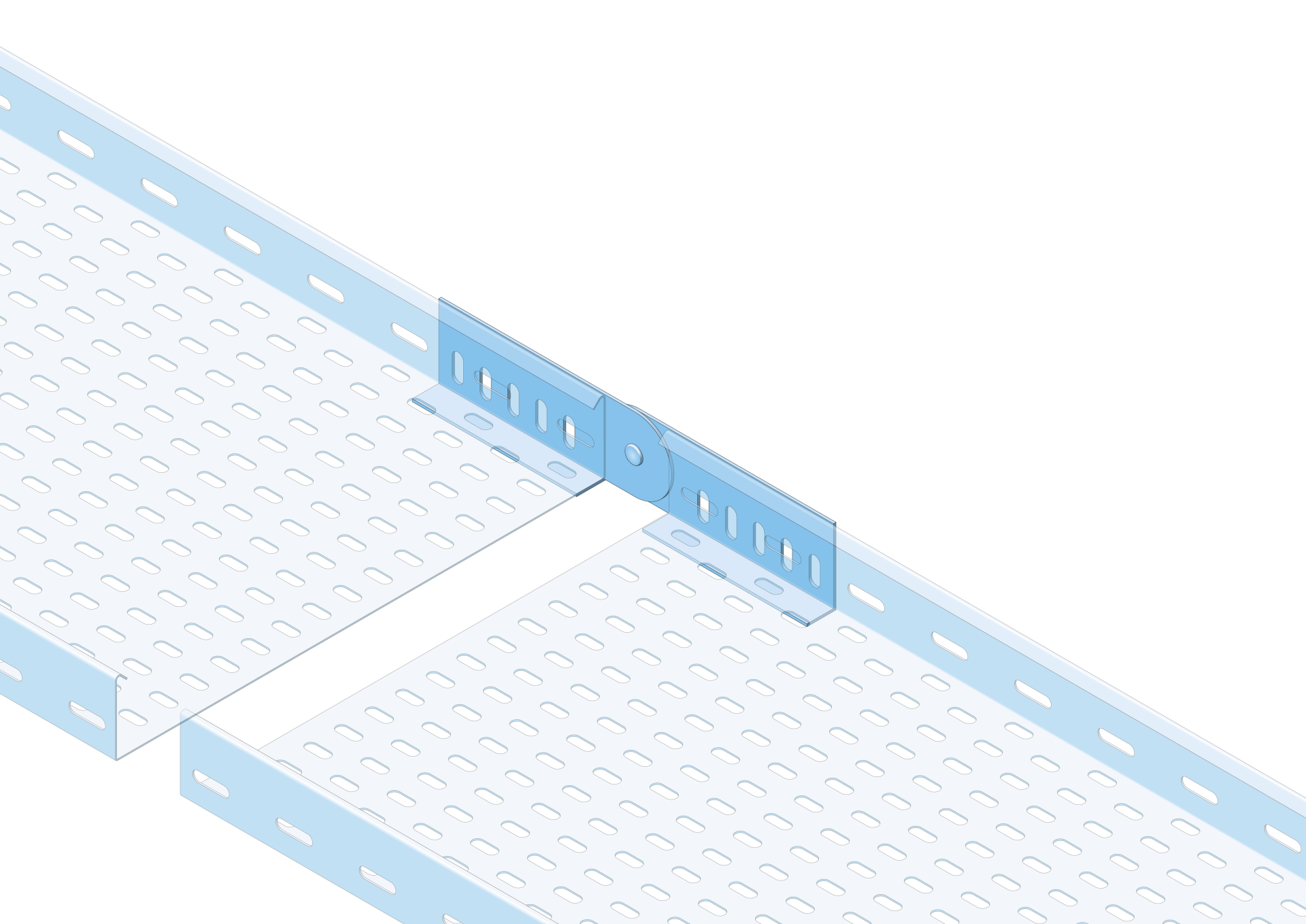 Vertical Coupler Plate Cable Tray ECT60 RVS316 | 310 mm | Stainless ...