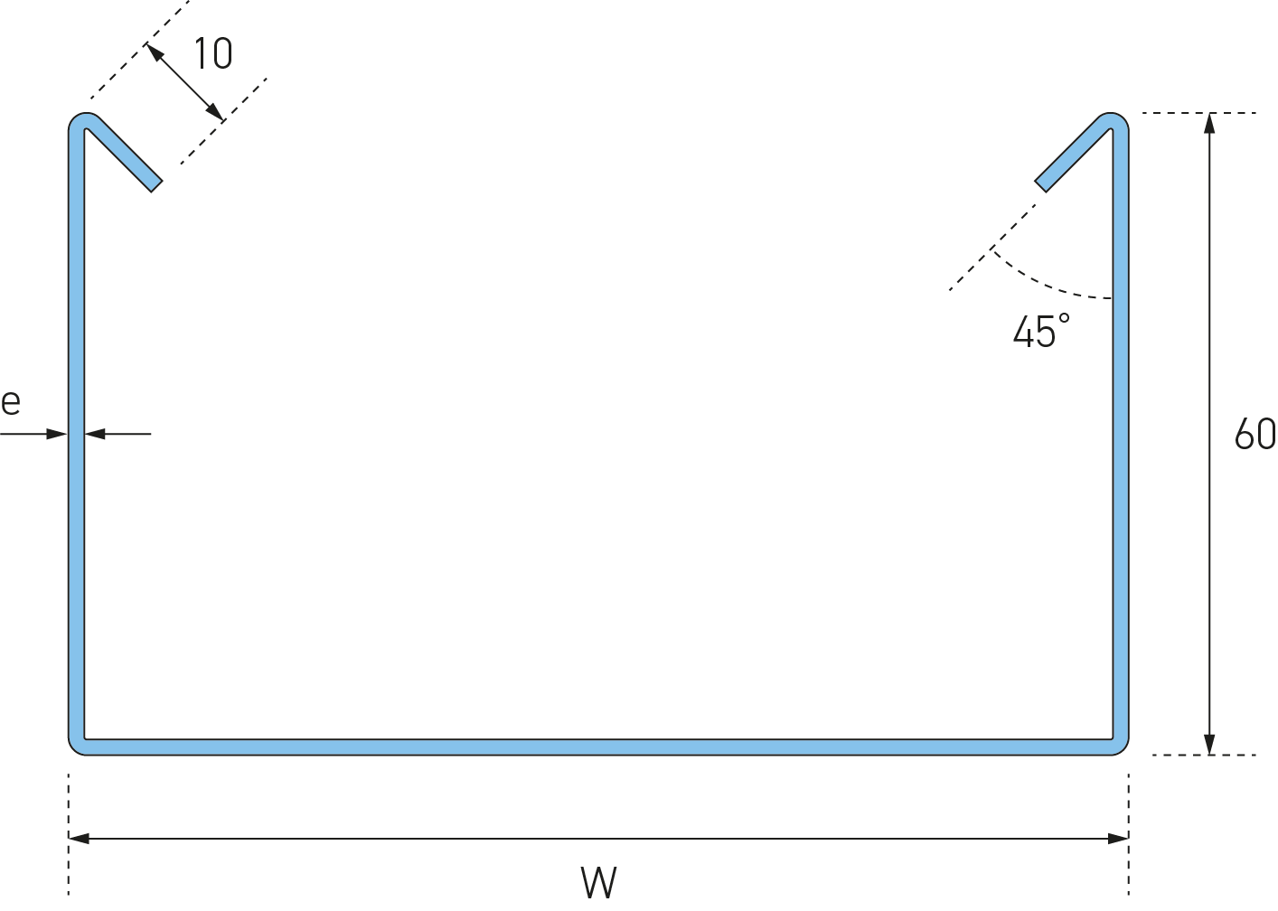 Cable Tray Perforated 60x100mm RVS304 | 60 mm | 3000 mm | Stainless ...