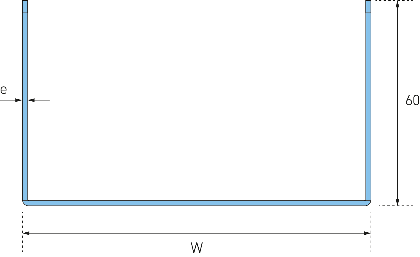 Flexibel Bend Cable Tray ECT60 400mm PG | Adaptable | Pre galvanized ...