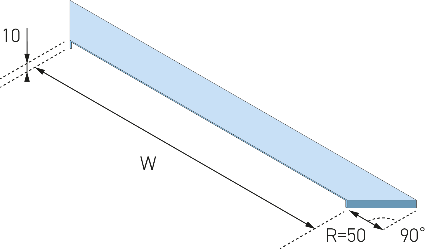 Cover Branch Cable Tray ECT 75 RVS304 | Stainless Steel 304 | 75 mm ...