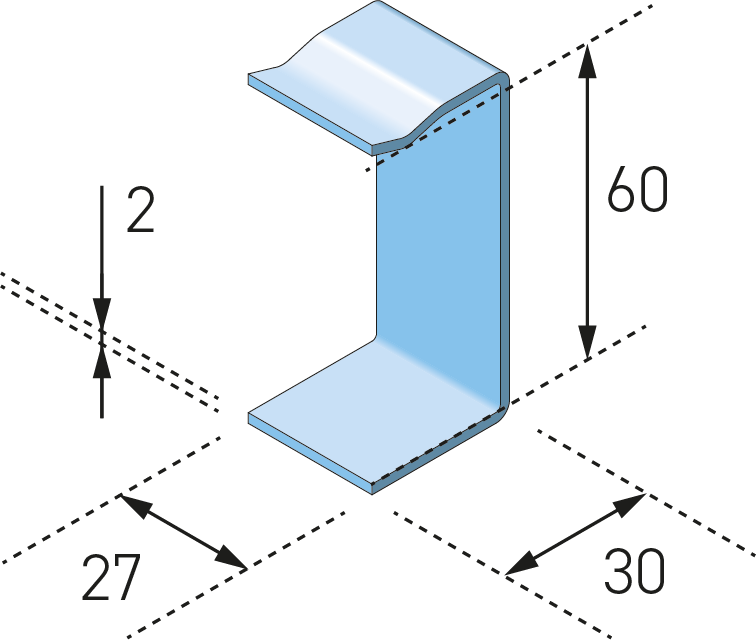 Cover Clamp Clickable Cable Tray ECT60 HDG | Hot dip galvanized ...