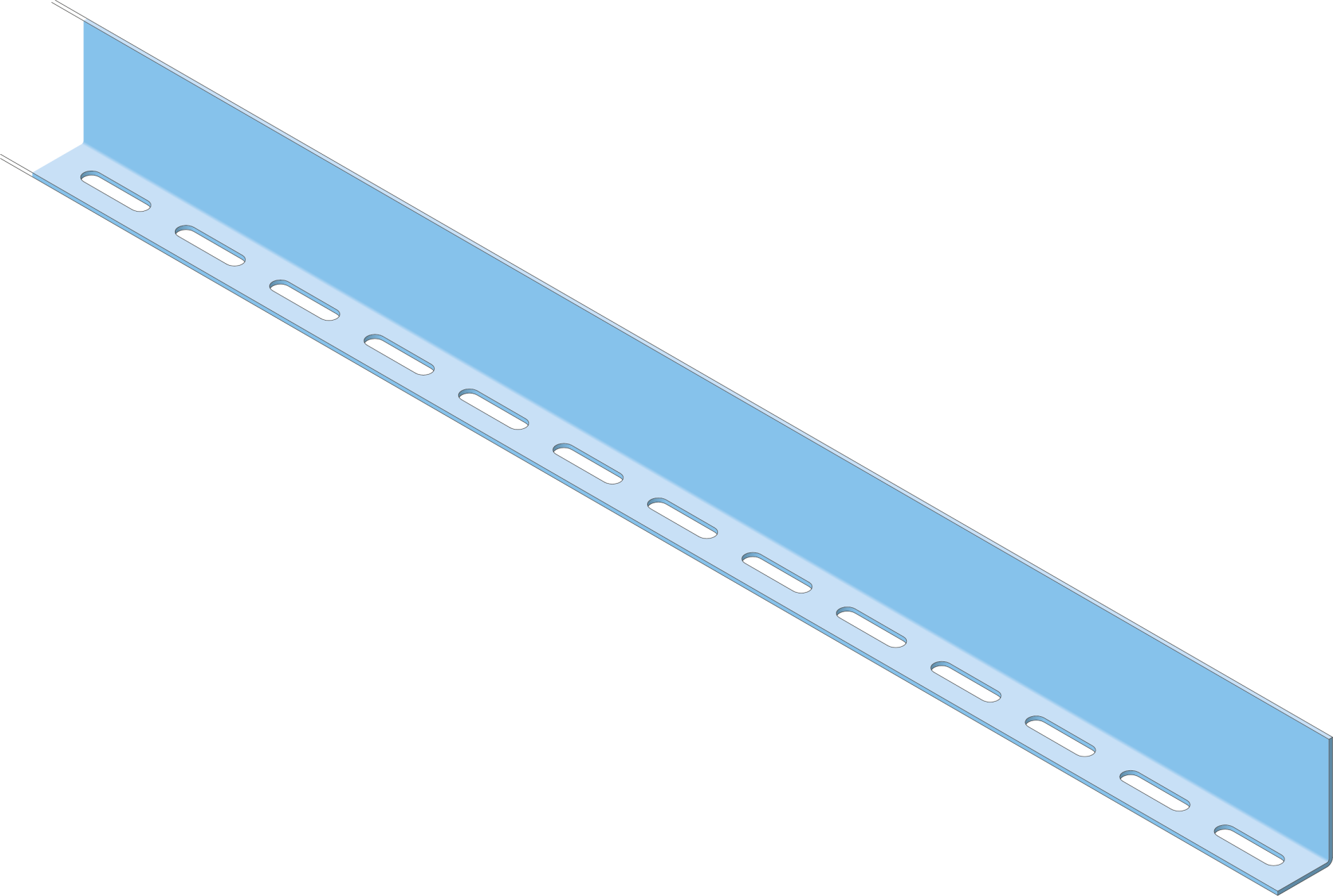 Divider Cable Tray ECT60 PG | 3000 mm | Pre galvanized | 58 mm ...