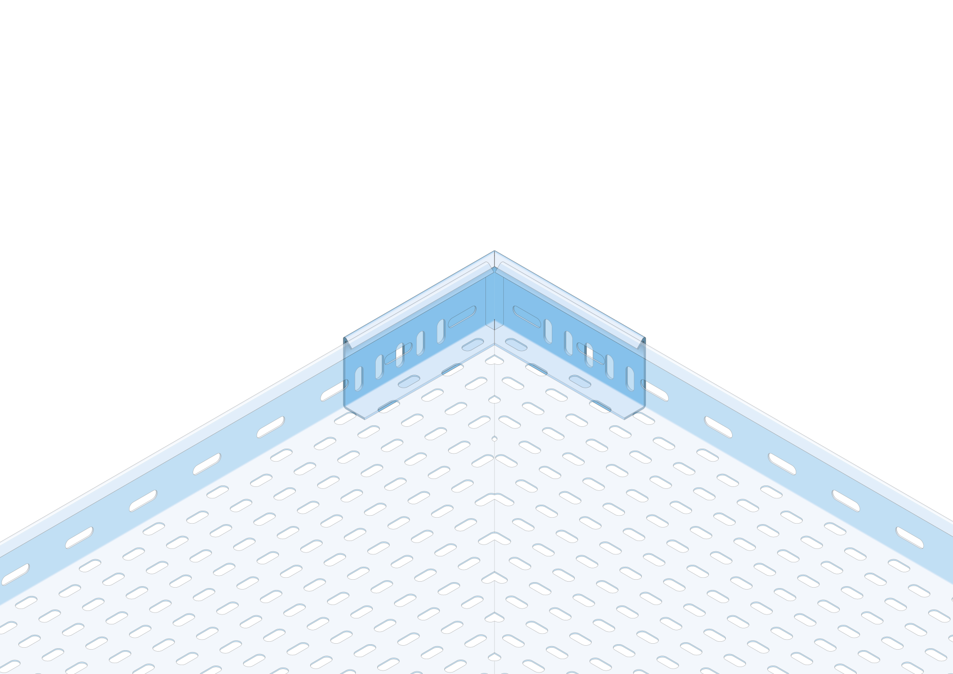 Horizontal Coupler Plate Cable Tray ECT60 PG | Pre galvanized | 60 - 60 ...