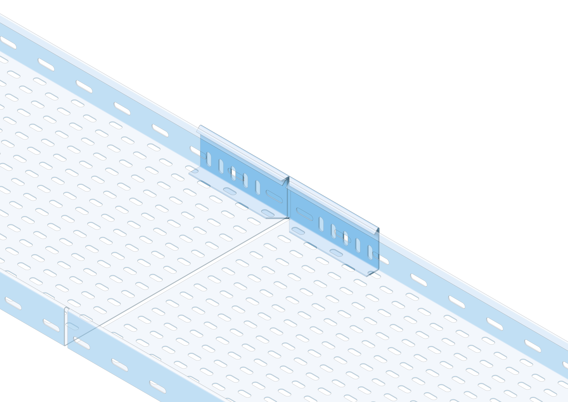 Horizontal Coupler Plate Cable Tray ECT60 PG | Pre galvanized | 60 - 60 ...